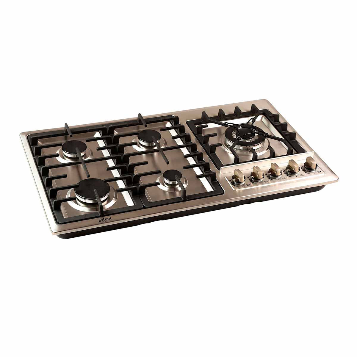Parrilla de Gas Axcent Empotrable 5 Quemadores Gris Inox