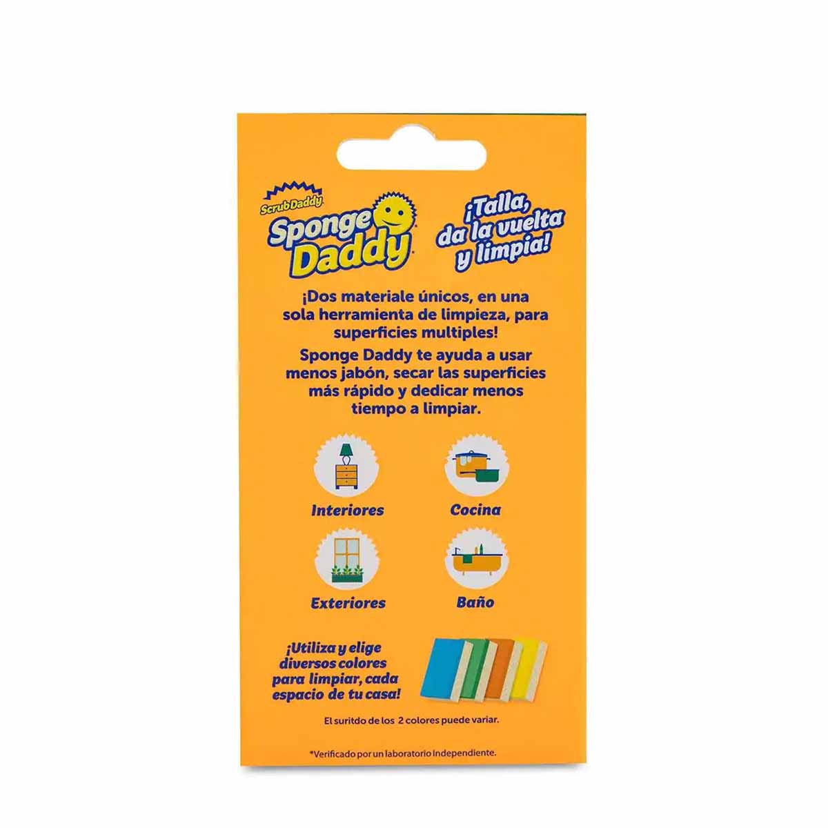 ESPONJA SPONGE DADDY 2 PIEZAS ( DOBLE CARA) - Gran Chapur
