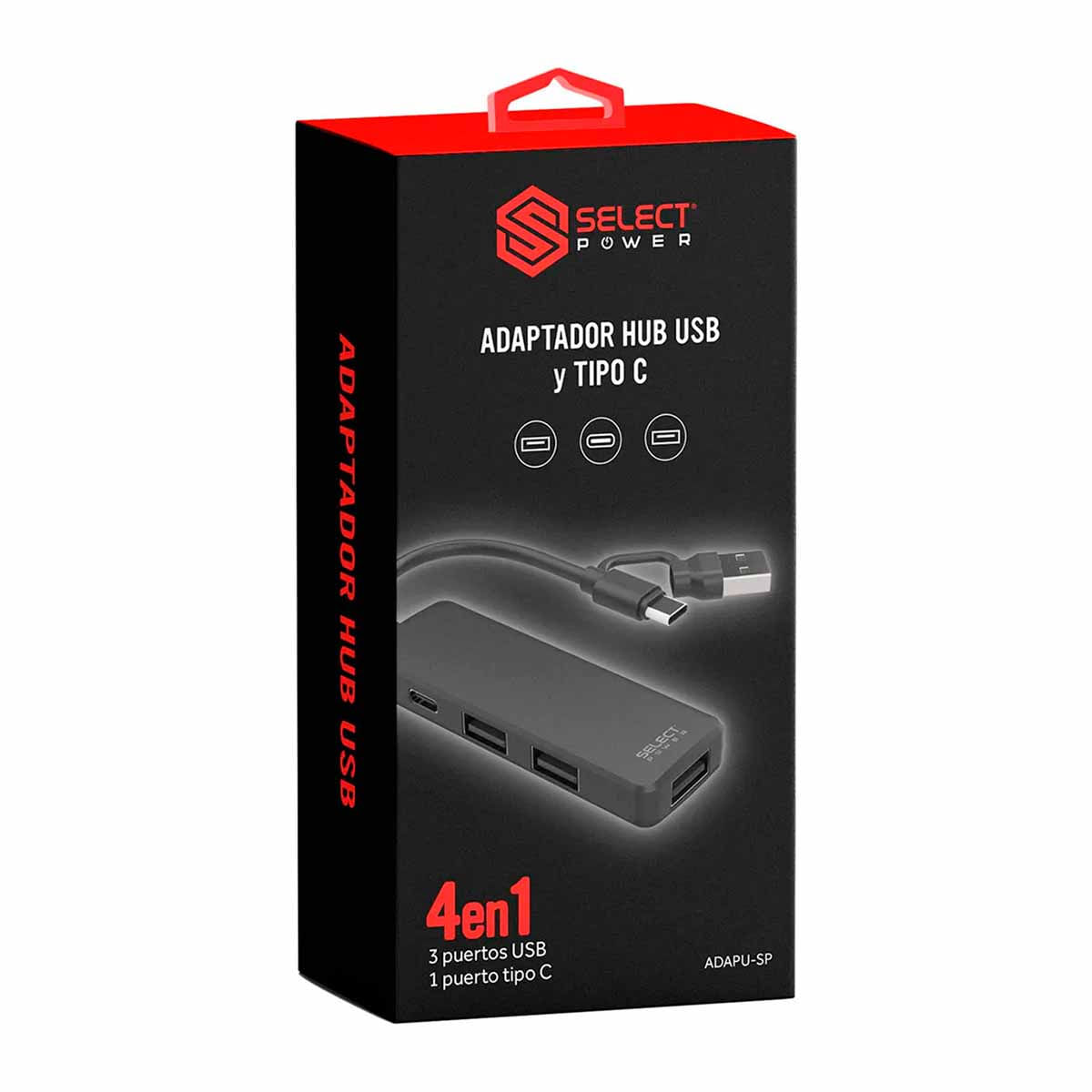 ADAPTADOR HUB USB A TIPO C - Gran Chapur
