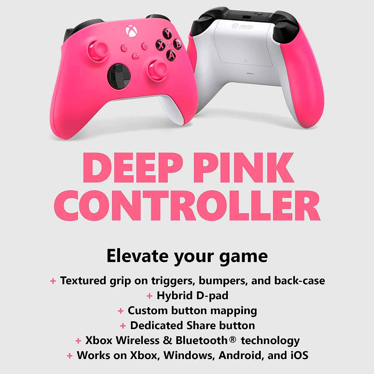 Control Xbox Wireless Rosa Deslumbrante Xbox One - Gran Chapur