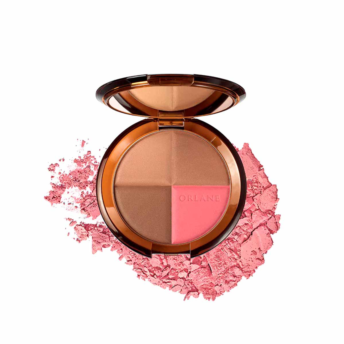POLVO COMPACTO BRONCEADOR MULTI SOLEIL ORLANE CON BROCHA - Gran Chapur