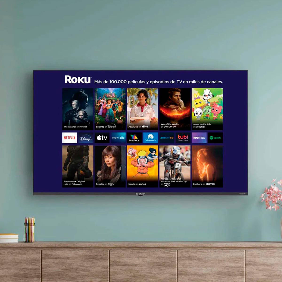 TELEVISOR SMART SHARP 4K ROKU TV 58" - Gran Chapur