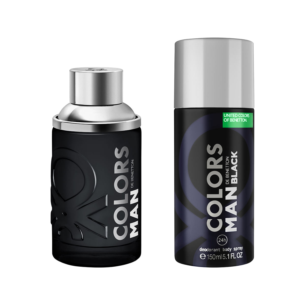 SET BNT COLORS M BLACK(EDT100ML+DEO150ML) - Gran Chapur