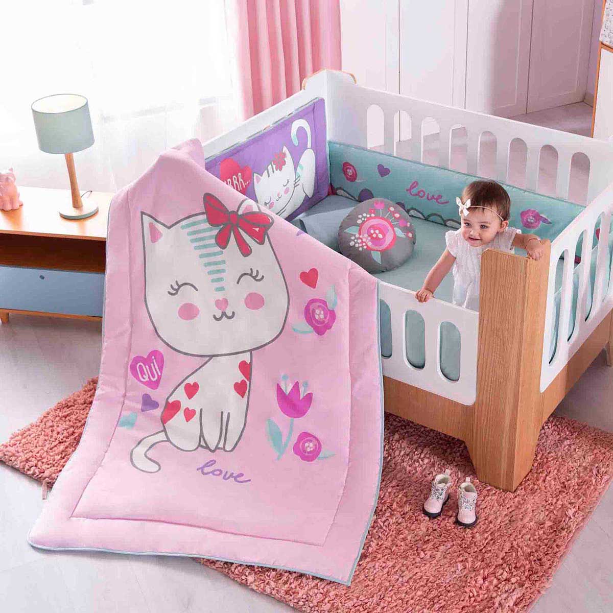 JUEGO DE CUNA BABY GATO VIANNEY - Gran Chapur