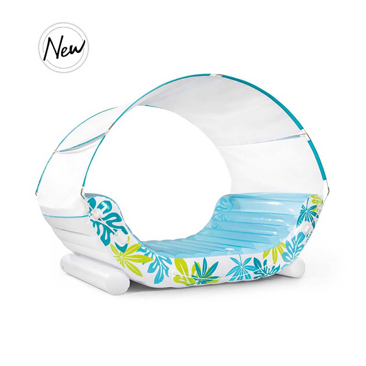 Sillón LOUNGE Flotador Inflable Con Techo Tropical Canopy Intex ...