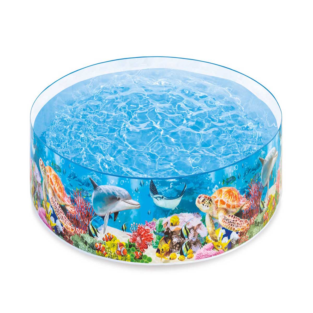 Piscina Rígida DEEP BLUE OCEAN Intex 2.44m x 46cm Para Mayores de 3 ...