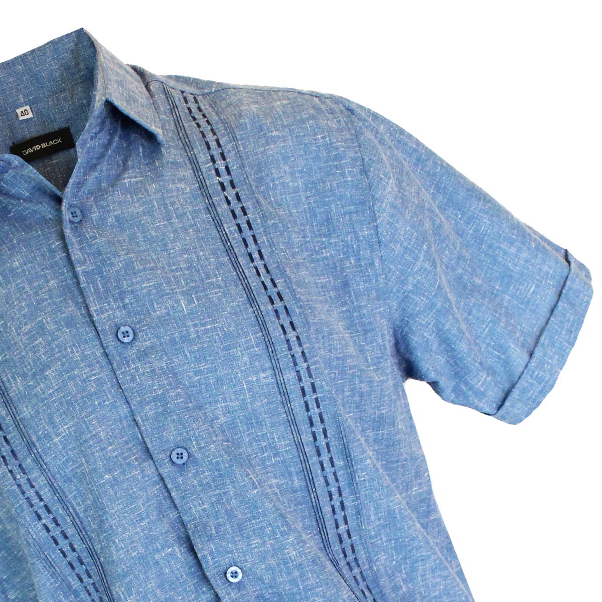 Guayabera Manga Corta Azul - Gran Chapur