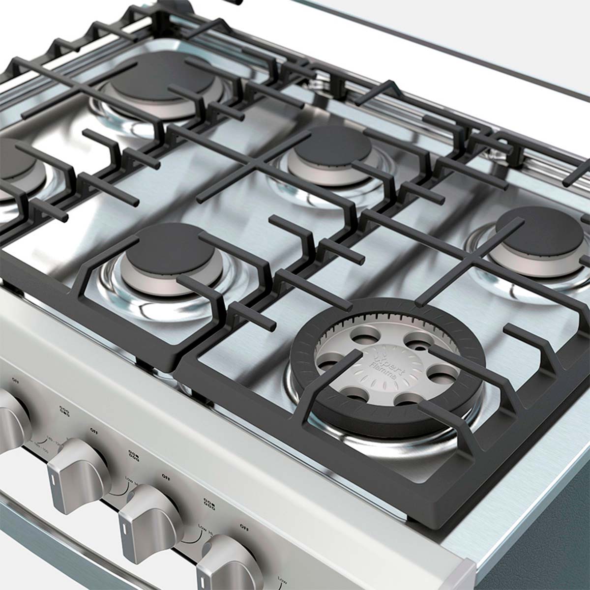 Estufa Empotrable Whirlpool Xpert Flamma WER3100D Gas 6 Quemadores 30 ...