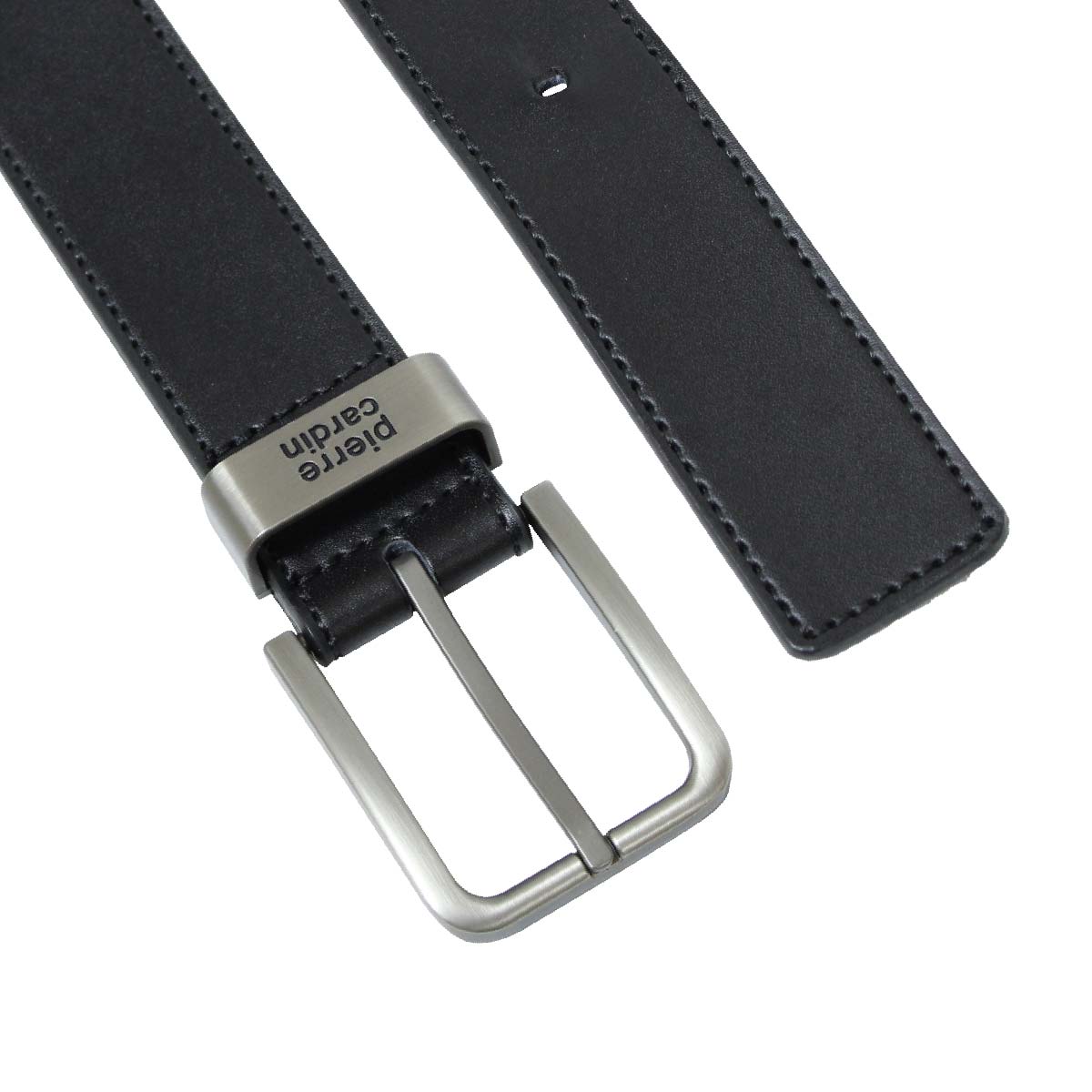 Cinturón De Piel Pierre Cardin Color Negro Para Caballero - Gran Chapur