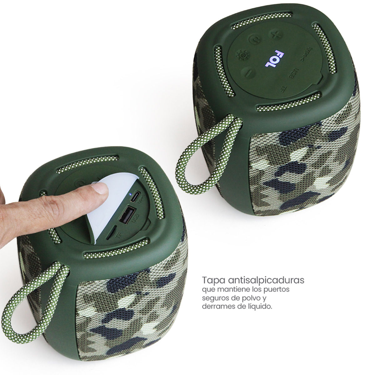 Bocina FOL Bluetooth Recargable Barra Iluminada FS-138 - Gran Chapur