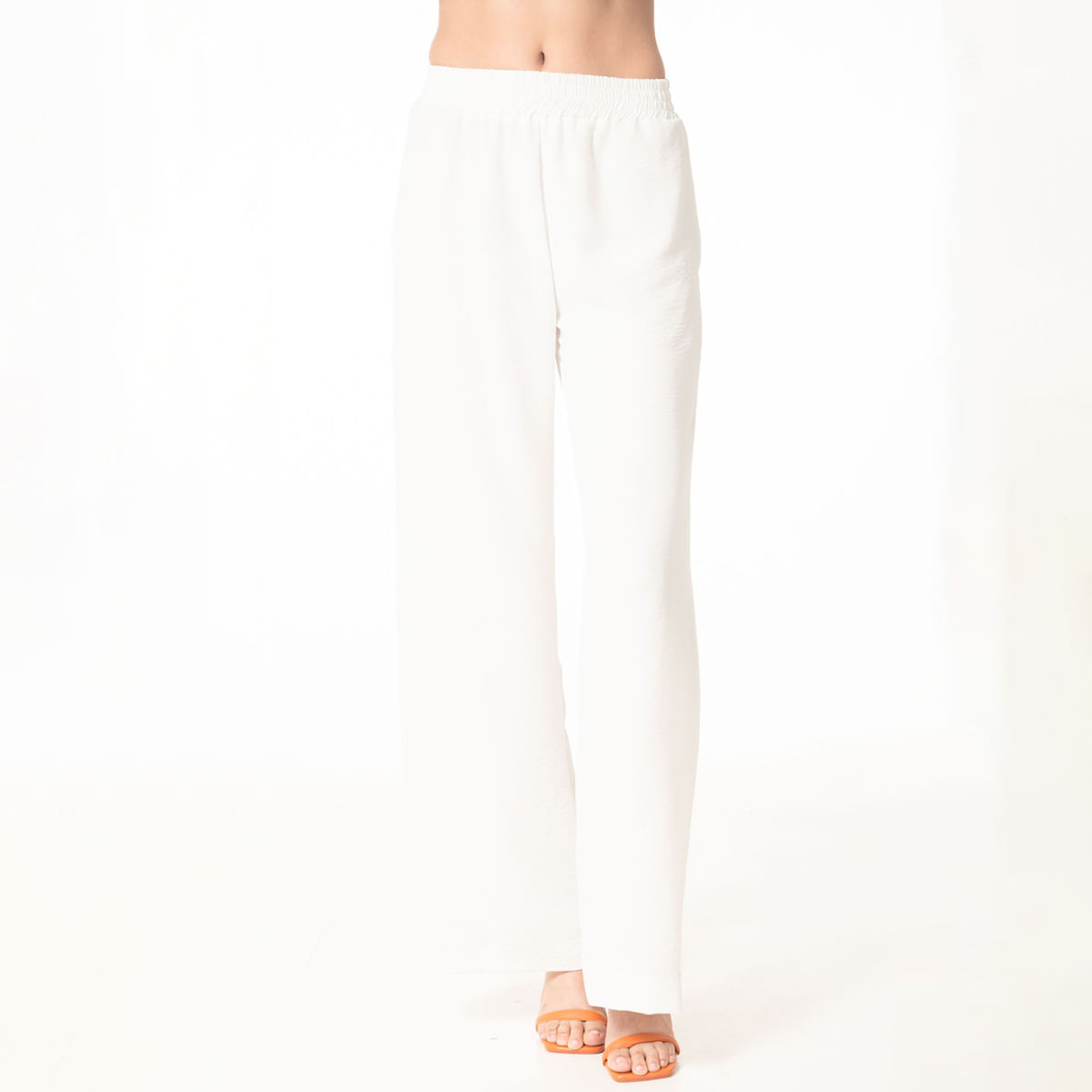 PANTALON LISO A LA CINTURA CON PRETINA ELASTICA - Gran Chapur