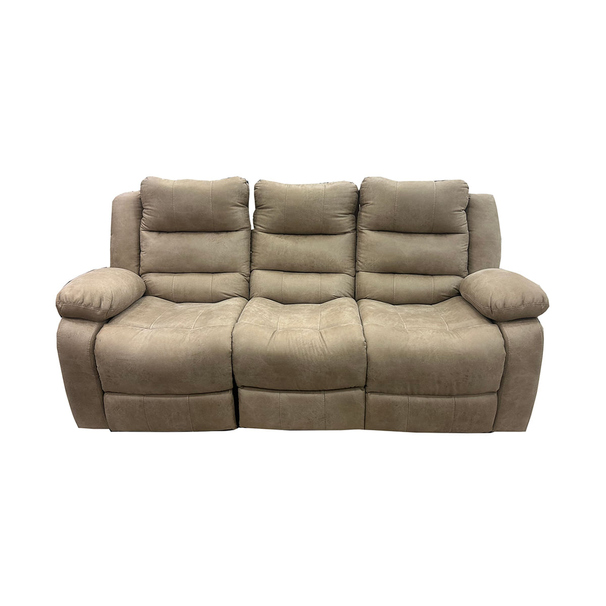 Sofá Reclinable De Tela Loma Alta - Gran Chapur