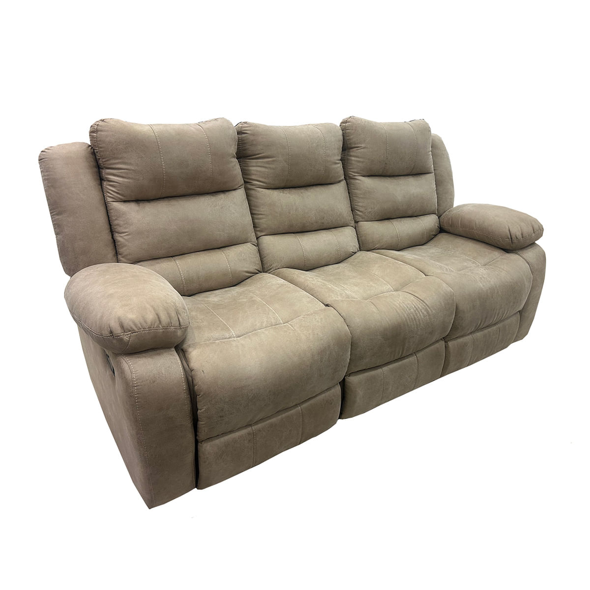 SOFÁ RECLINABLE DE TELA LOMA ALTA - Gran Chapur