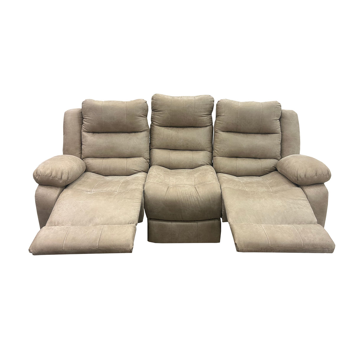 SOFÁ RECLINABLE DE TELA LOMA ALTA - Gran Chapur