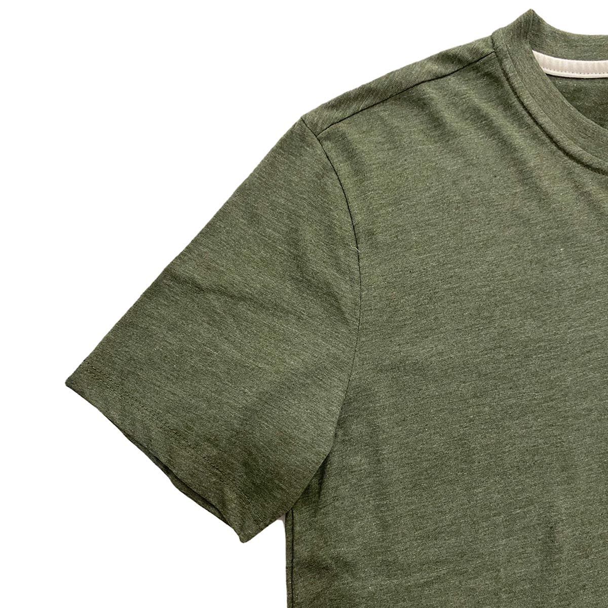 Playera Manga Corta Cuello V Verde Olivo - Gran Chapur