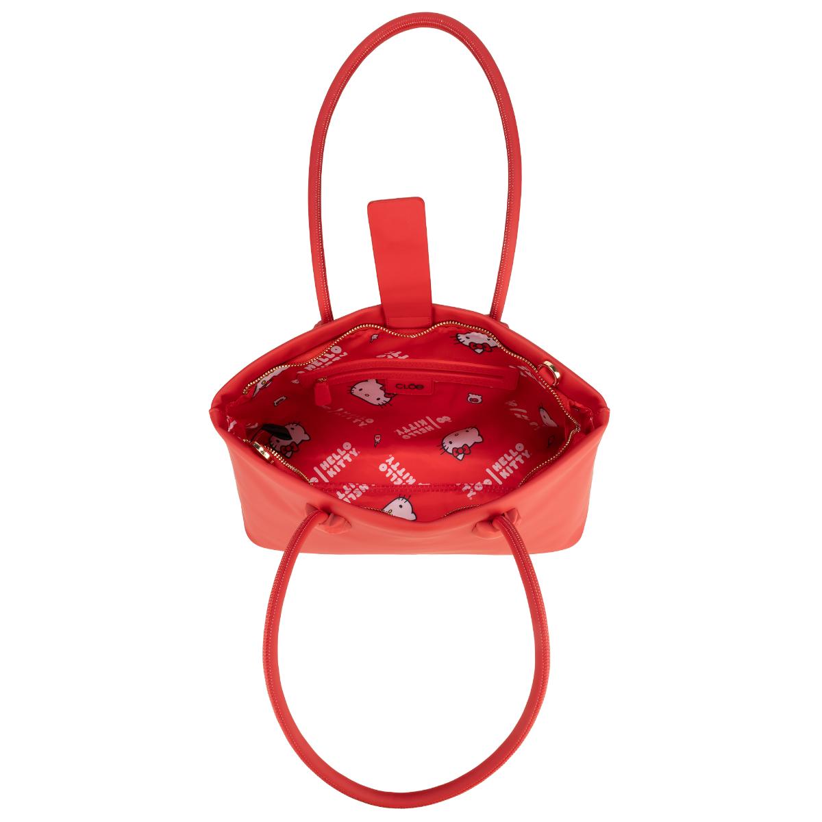 Bolsa Satchel Cloe Hello Kitty Grande Rojo - Gran Chapur
