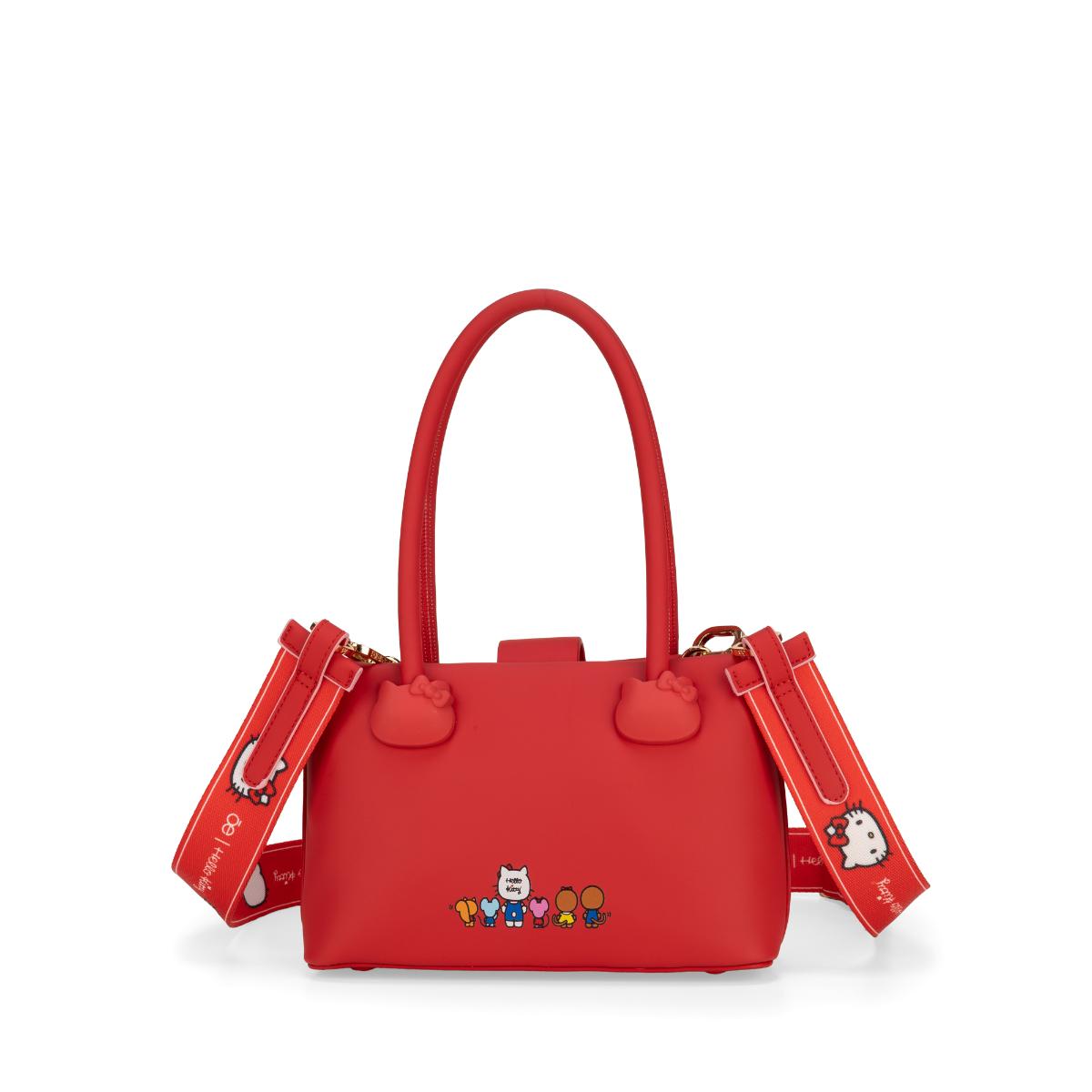 Bolsa Satchel Cloe Hello Kitty Chica Rojo - Gran Chapur