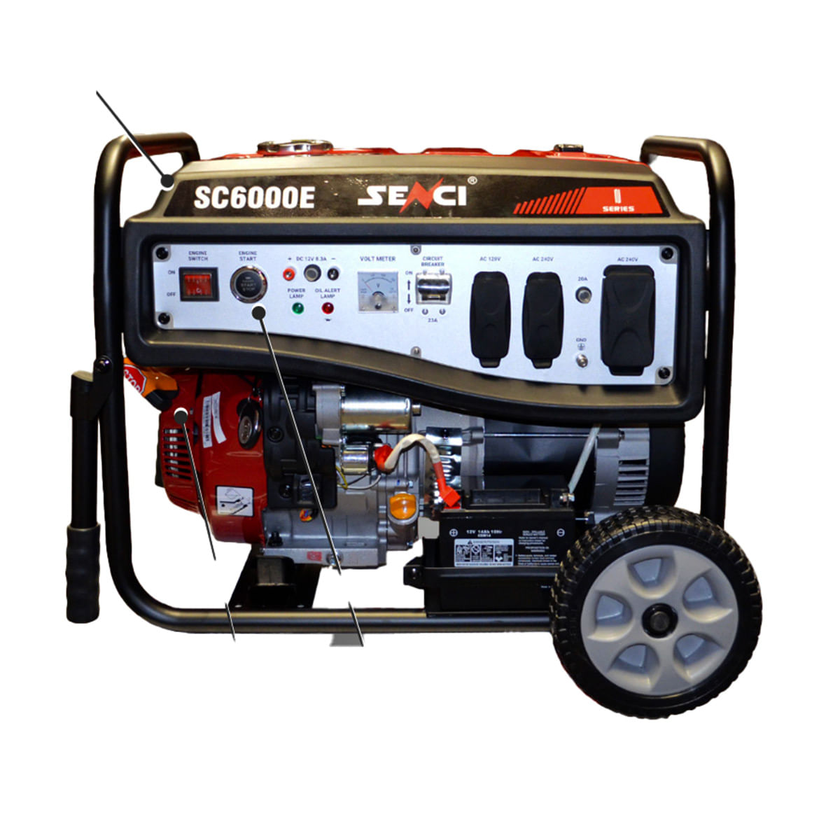 Generador Censi CS6000 de Gasolina 110/220V - Gran Chapur