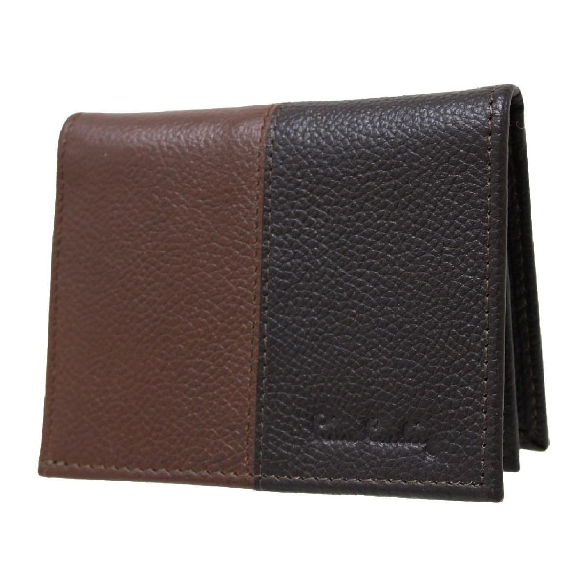 Cartera De Doble Piel Pierre Cardin Modelo P70-0261-2 Color Café Y ...