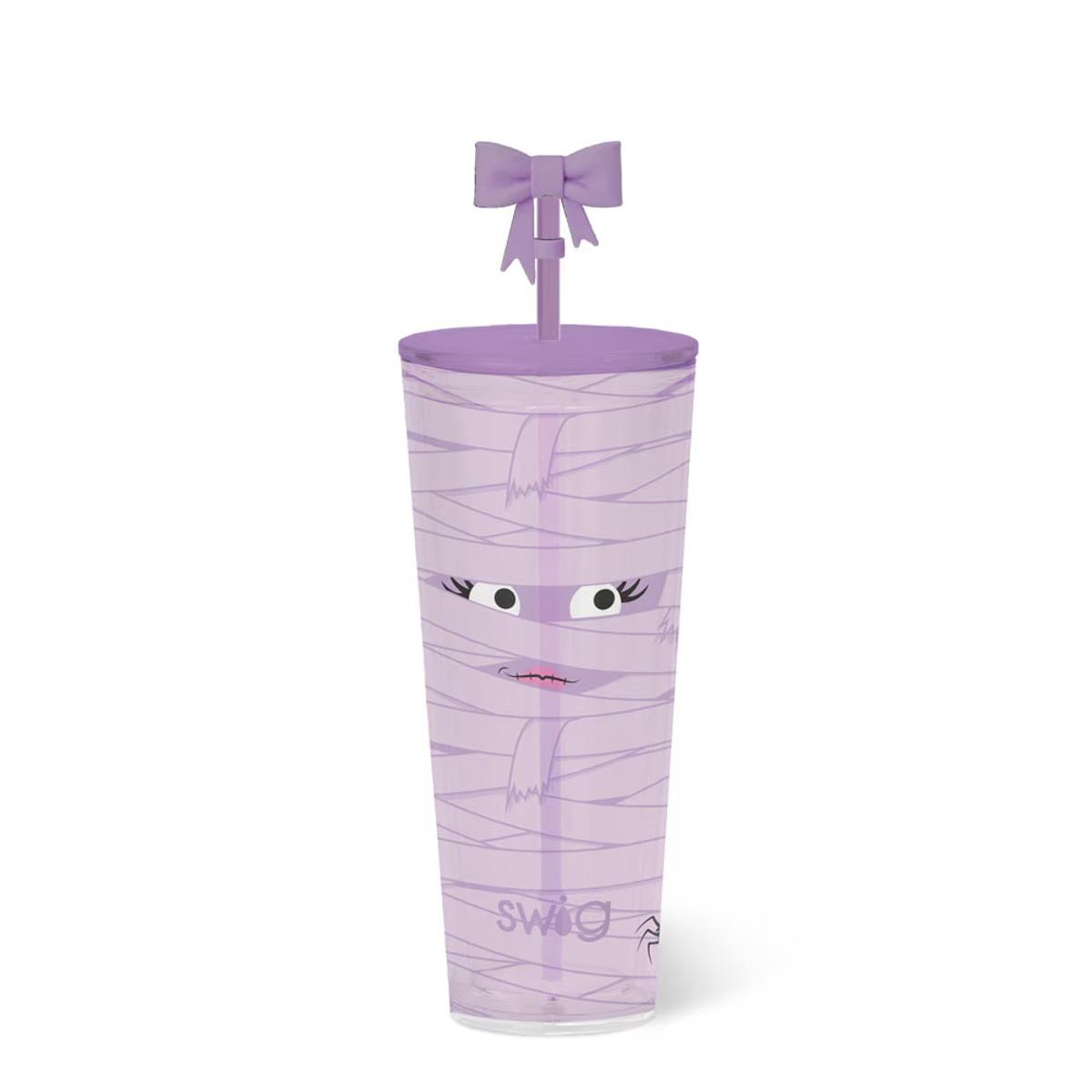 Vaso Plástico Con Popote Swig Momia Boo Crew Mummy Morado 24 Oz ...