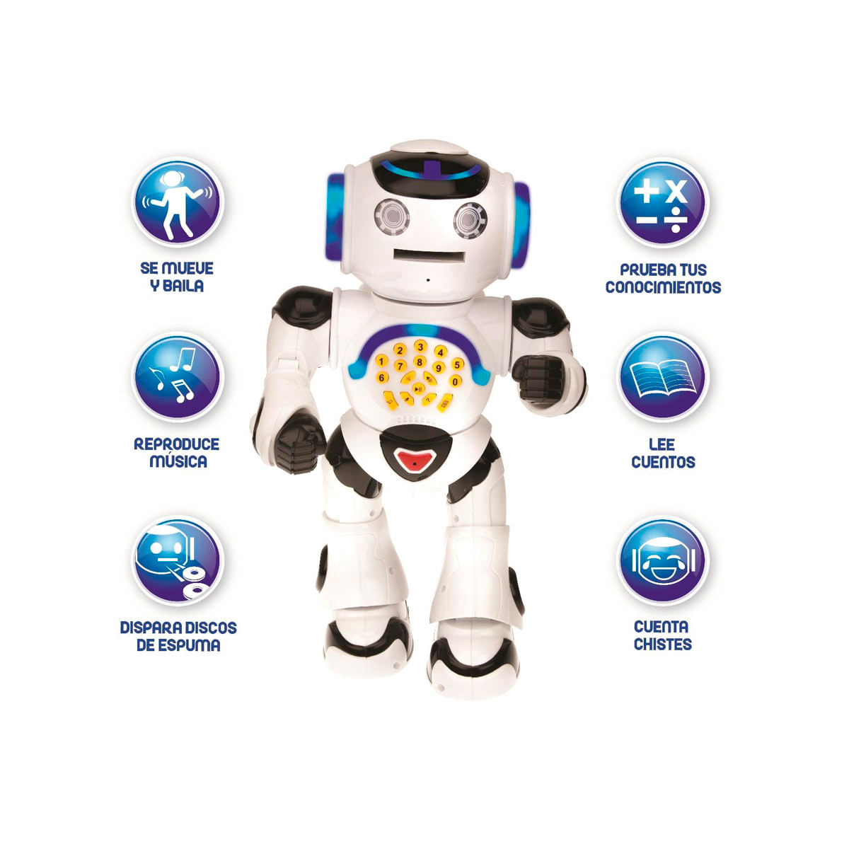 Robot Powerman Robot Interactivo Para Aprender Y Jugar - Gran Chapur