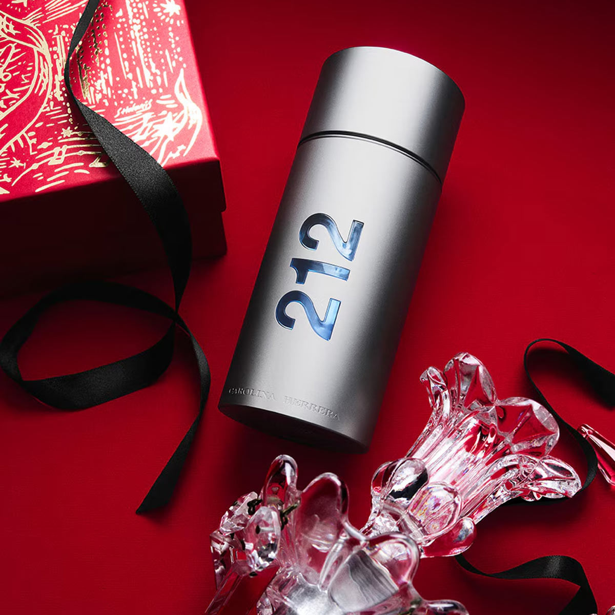 Set Carolina Herrera 212 Men NYC EDT + Loción + Travel Spray - Gran Chapur